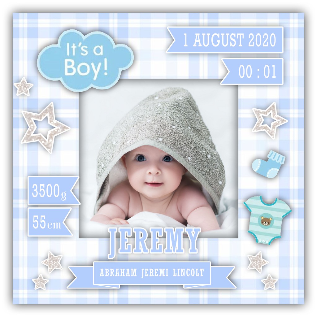 Jual BIODATA BAYI 3D AKRILIK LAKI-LAKI DAN PEREMPUAN/BABY BIO/BIODATA ...