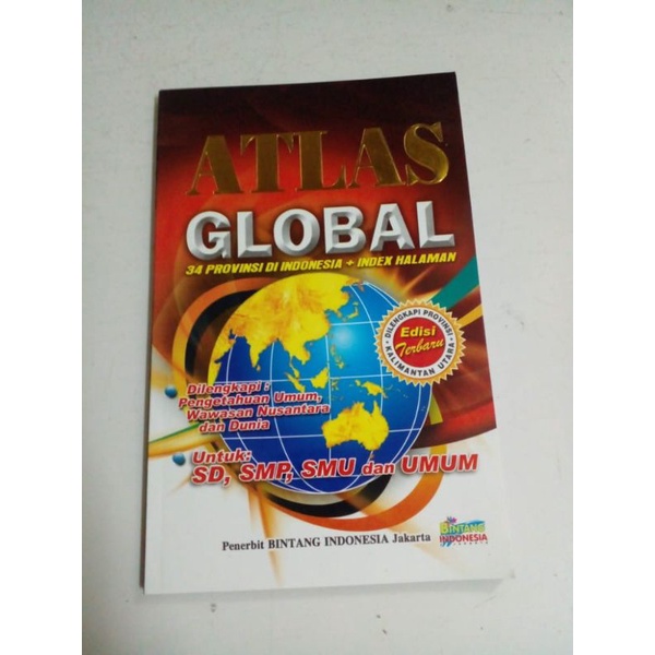 Jual ATLAS GLOBAL (34 provinsi di indonesia + indeks halaman) | Shopee ...
