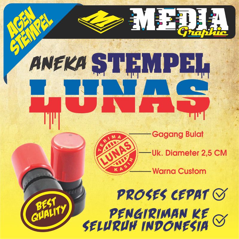 Jual Stempel Warna , Stempel Lunas , Stempel Otomatis , Stempel Flash, Stempel Murah | Shopee ...