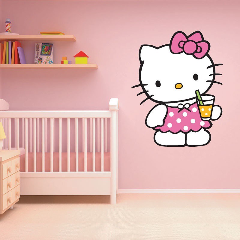Jual Puswall - Stiker Dinding / Wallsticker Thema Hello Kitty ...