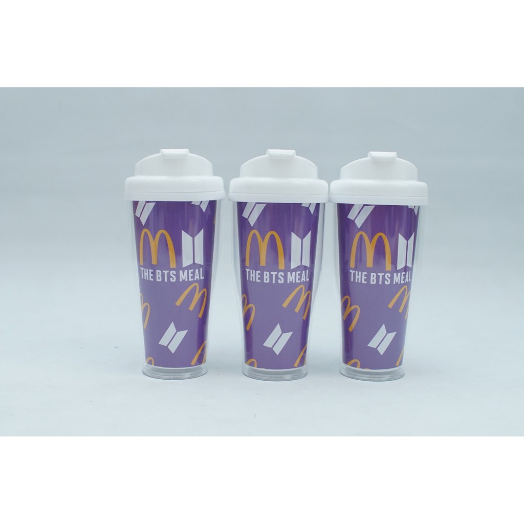 Jual TUMBLER BTS MEAL BOTOL MINUM BTS X MCD READY STOK !! | Shopee ...