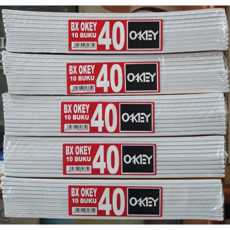 Jual BUKU TULIS OKEY 40 LEMBAR UKURAN BOXY (BIG-BOS)1 PACK ISI 10 BUKU ...