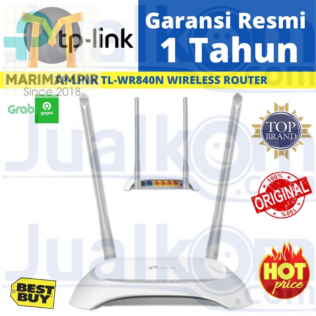 Jual Marimampir TP-LINK TL-WR840N WIRELESS ROUTER TL WR840N WR 840N ...