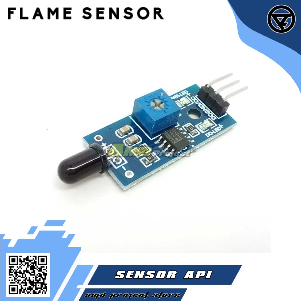 Jual Modul Sensor Api Flame Deteksi Kebakaran Dini IR Module | Shopee ...