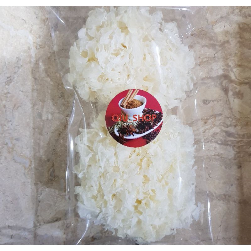 Jual Jamur Putih Salju 25gr , Bai Mu Er , Snow White Fungus | Shopee ...