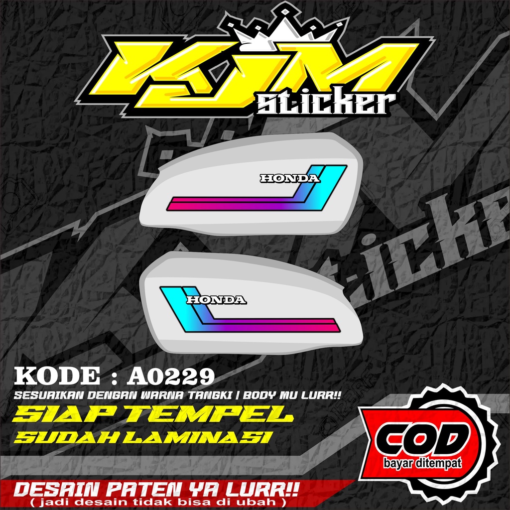 Jual STIKER TANGKI CB VARIASI (BONUS LAMINASI) | Shopee Indonesia