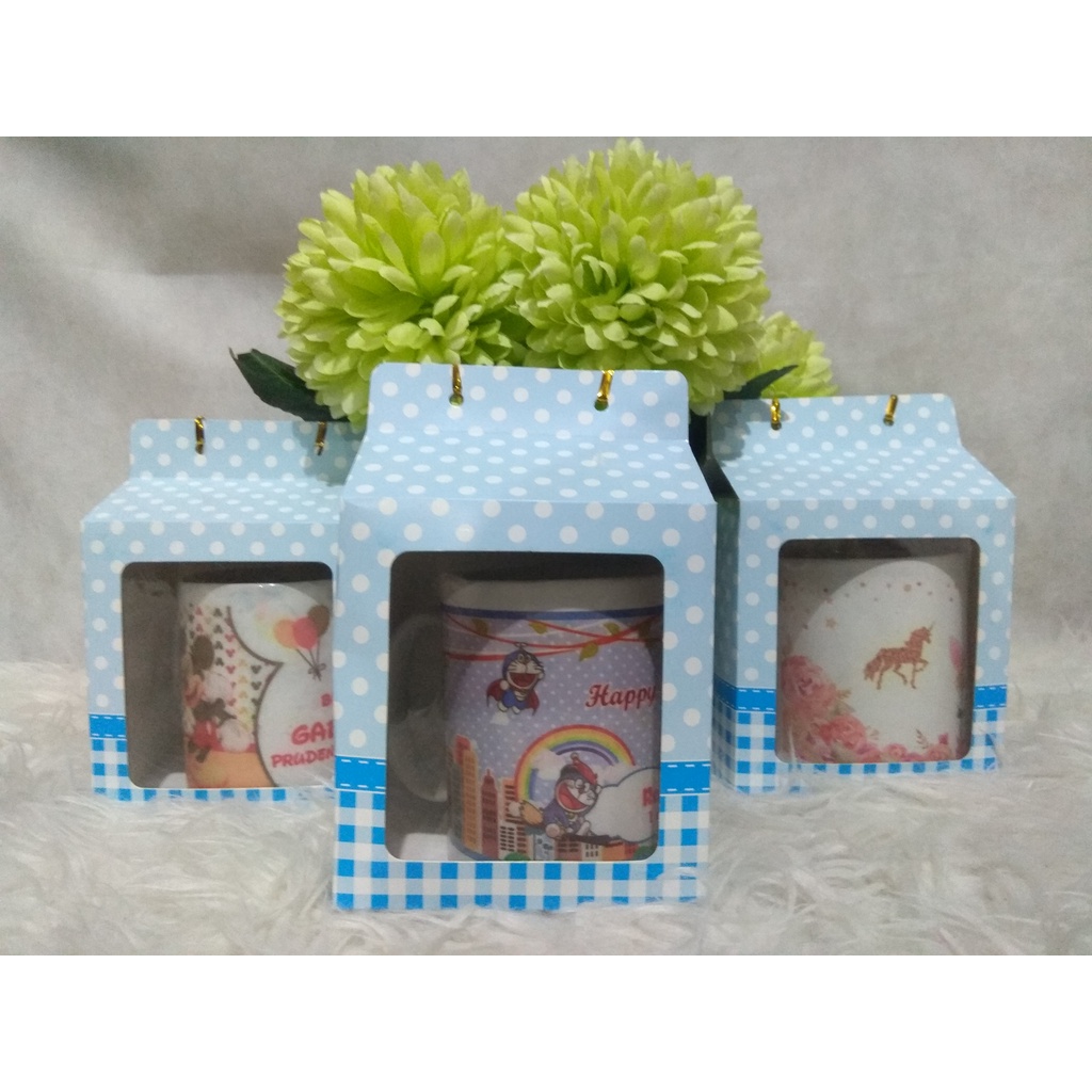 Jual PAPER BOX SOUVENIR hampers DOS DUS Motif GARIS Packing Handuk Mug ...