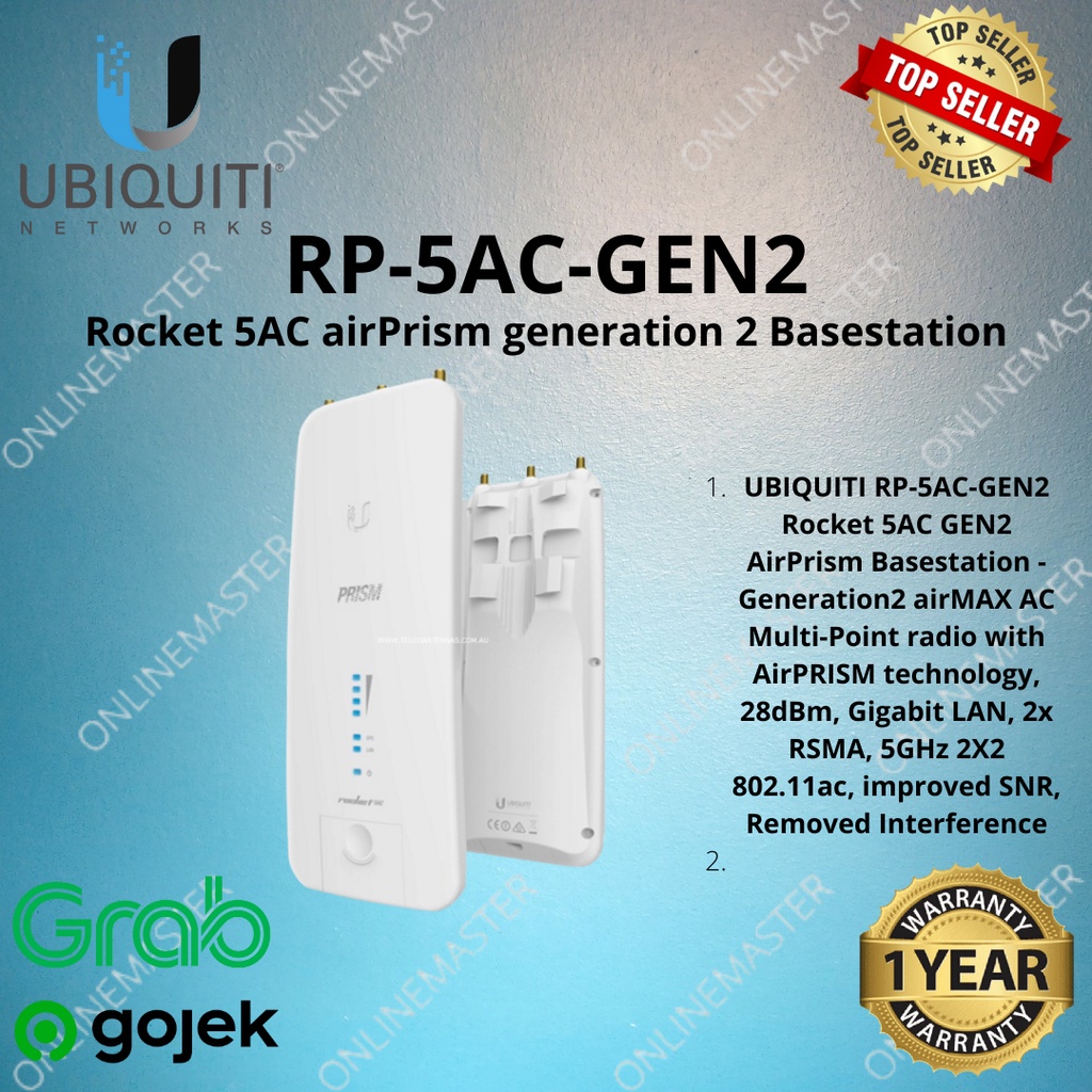 Jual Ubiquiti Rocket 5AC PRISM GEN2 RP-5AC-GEN2 | Shopee Indonesia