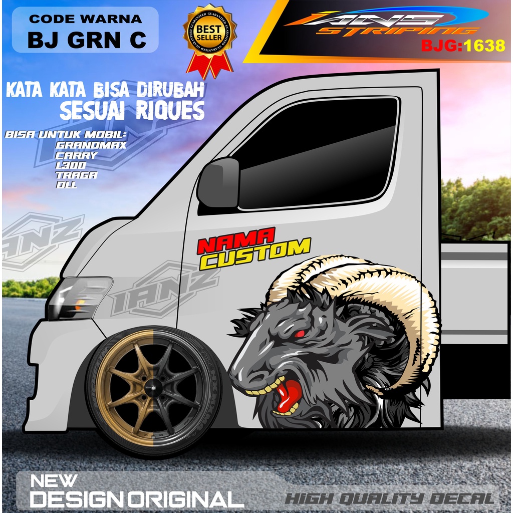 Jual STIKER DECAL PINTU CARRY TRAGA PICK UP / DECAL PINTU TRAGA GRANMAX ...