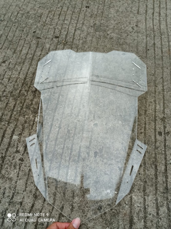 Jual WINDSHIELD VISOR TOURING BENING SMOKE 50CM VERZA NVL VIXION MT25 ...