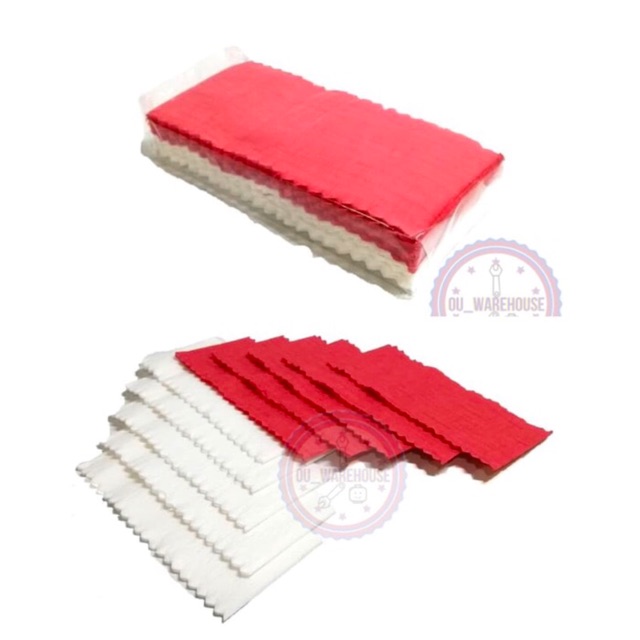 Jual Kertas krep merah putih 10 pcs - kertas krep dirgahayu RI - hiasan ...