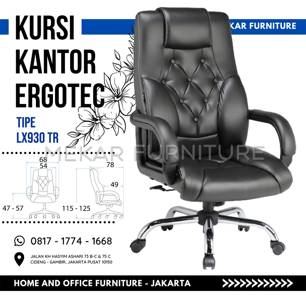 Jual ERGOTEC LX 930 TR Kursi Kantor Kursi Direktur Kursi Kerja - Mekar ...
