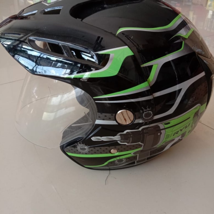 Jual Helm Half Face Force RYU Dan Tekiro SNI ORIGINAL | Shopee Indonesia