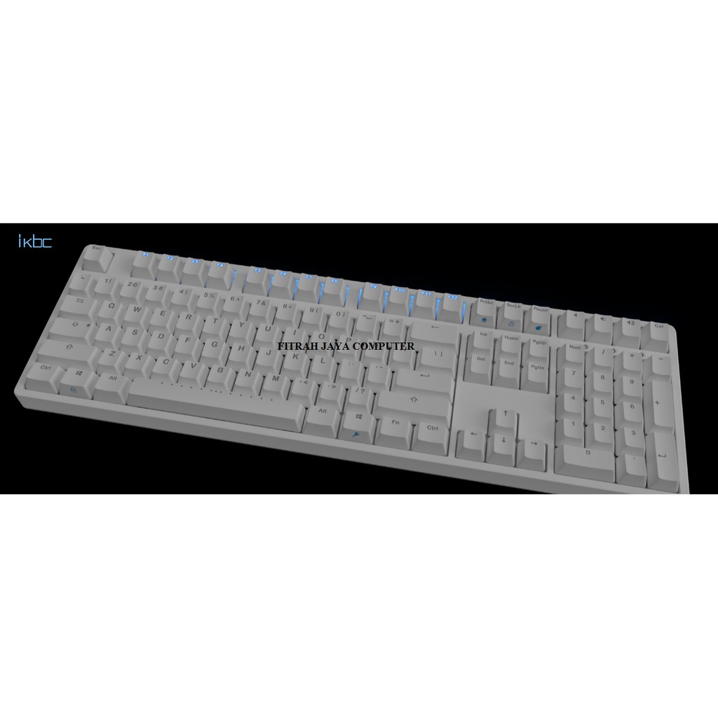 Jual Mechanical Keyboard IKBC F108 Fullsize RGB LED White ( Red Cherry MX ) | Shopee Indonesia
