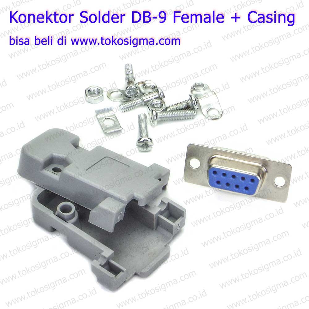 Jual CONNECTOR KONEKTOR PLUG SOLDER (KEPALA) DB9 (RS232) FEMALE ...