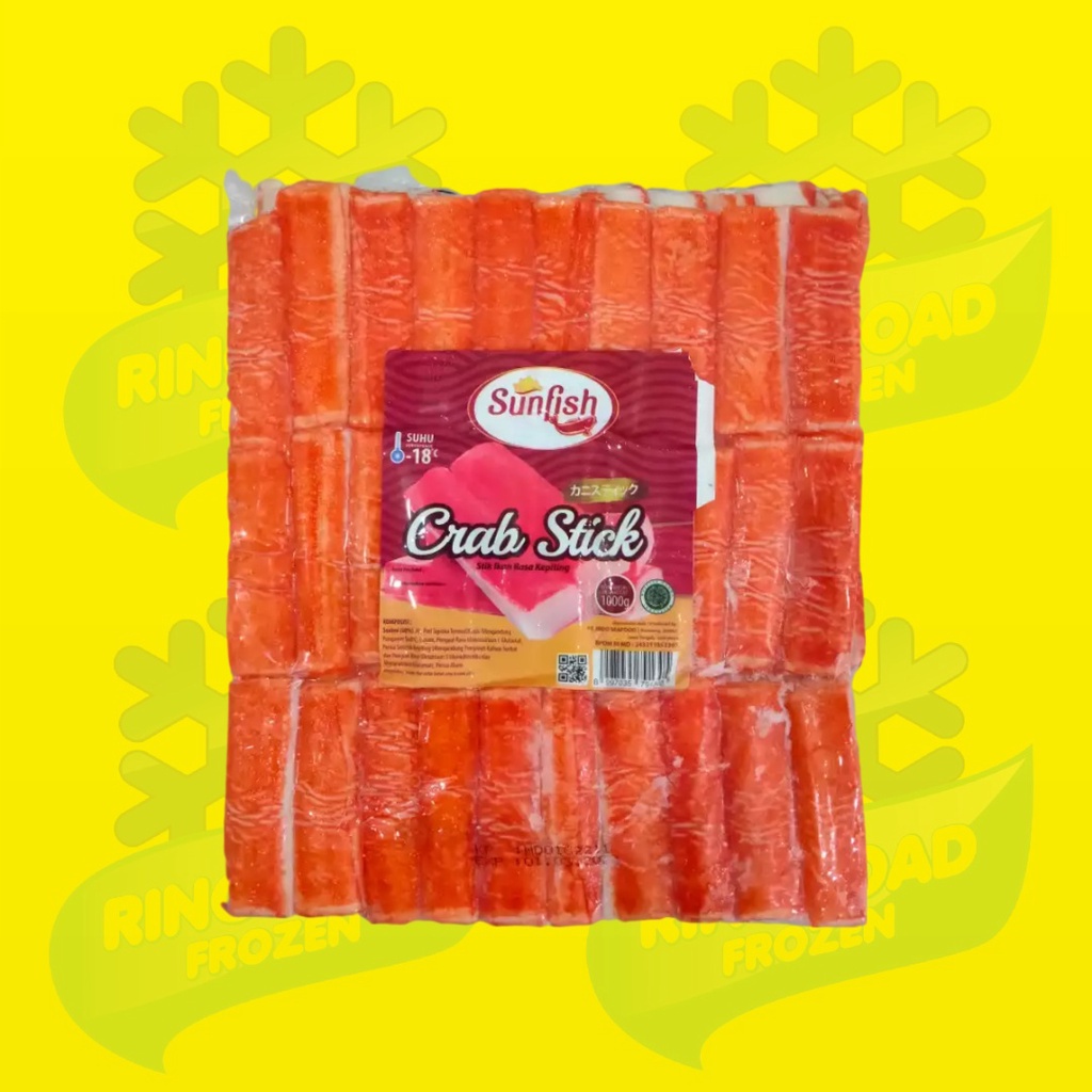 Jual SUNFISH CRAB STICK 1 KG - IKAN OLAHAN BENTUK STIK RASA KEPITING ...