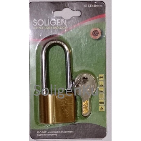 Jual Gembok Soligen Per Leher Panjang Kuningan Computer Key 40 50 60 mm ...