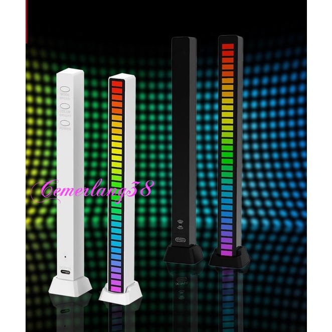 Jual Lampu LED RGB Voice Sound Control Audio Spectrum Indicator Bar ...
