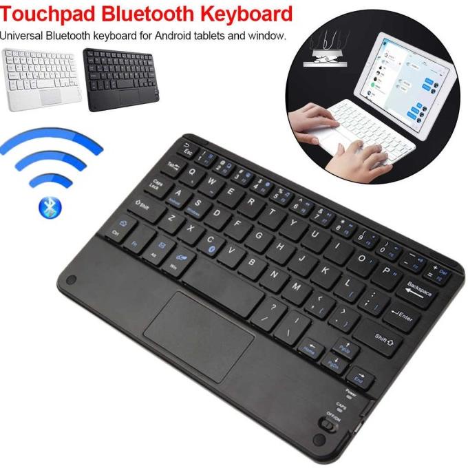 Jual Keyboard Wireless Bluetooth 8 Inch Lengkap Dengan Mouse Touchpad ...