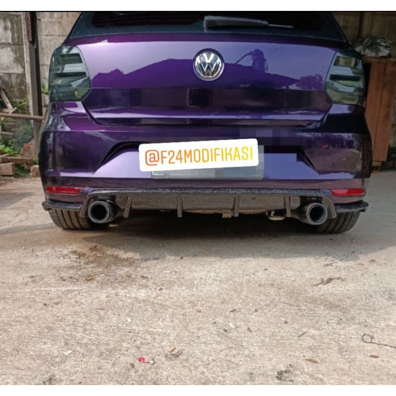Jual diffuser vw polo R carbon kevlar | Shopee Indonesia