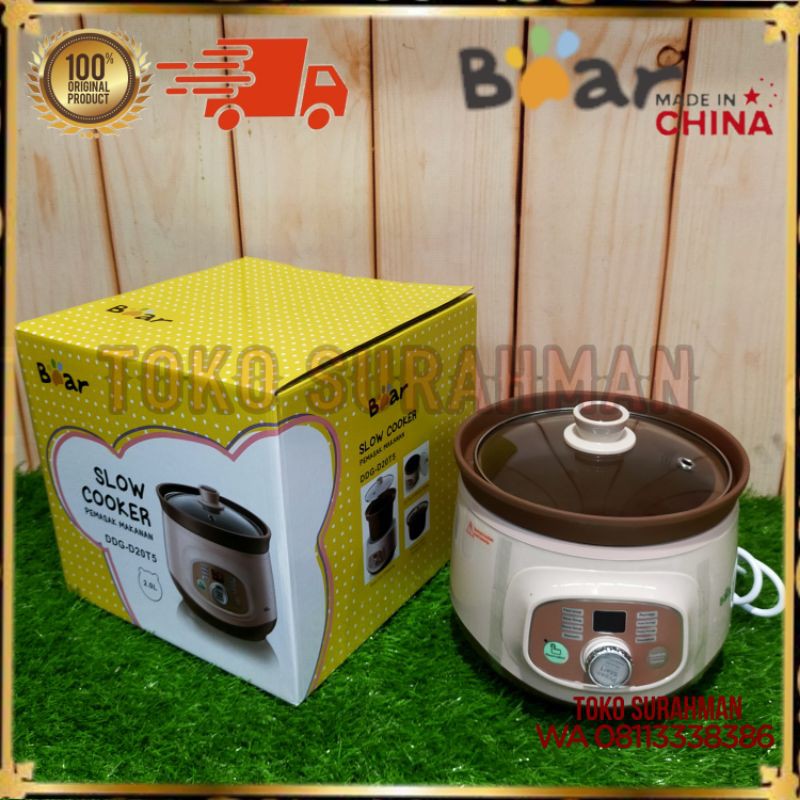 Jual Slow cooker Serbaguna Bear 2 Liter Panci Keramik | Shopee Indonesia