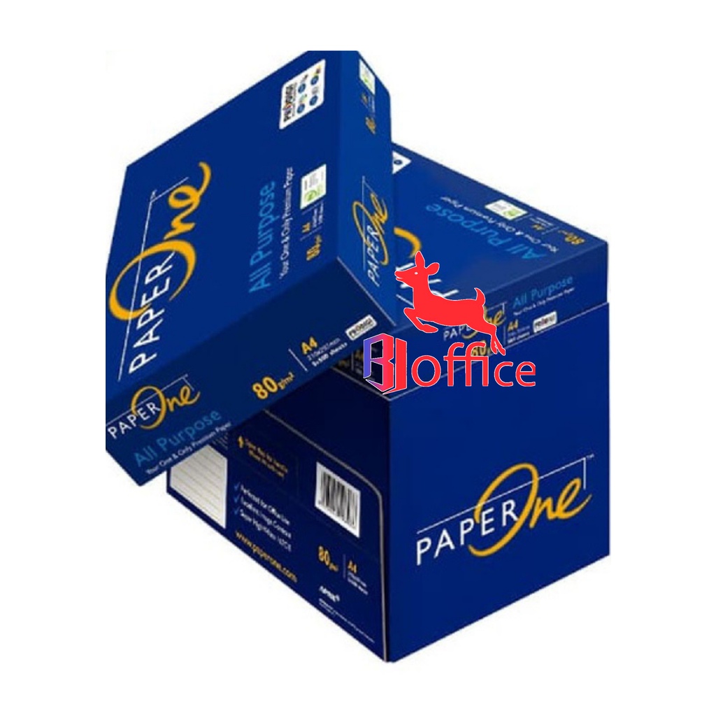 Jual Paper One Kertas HVS A4 80 gram (isi 500 Lembar) | Shopee Indonesia