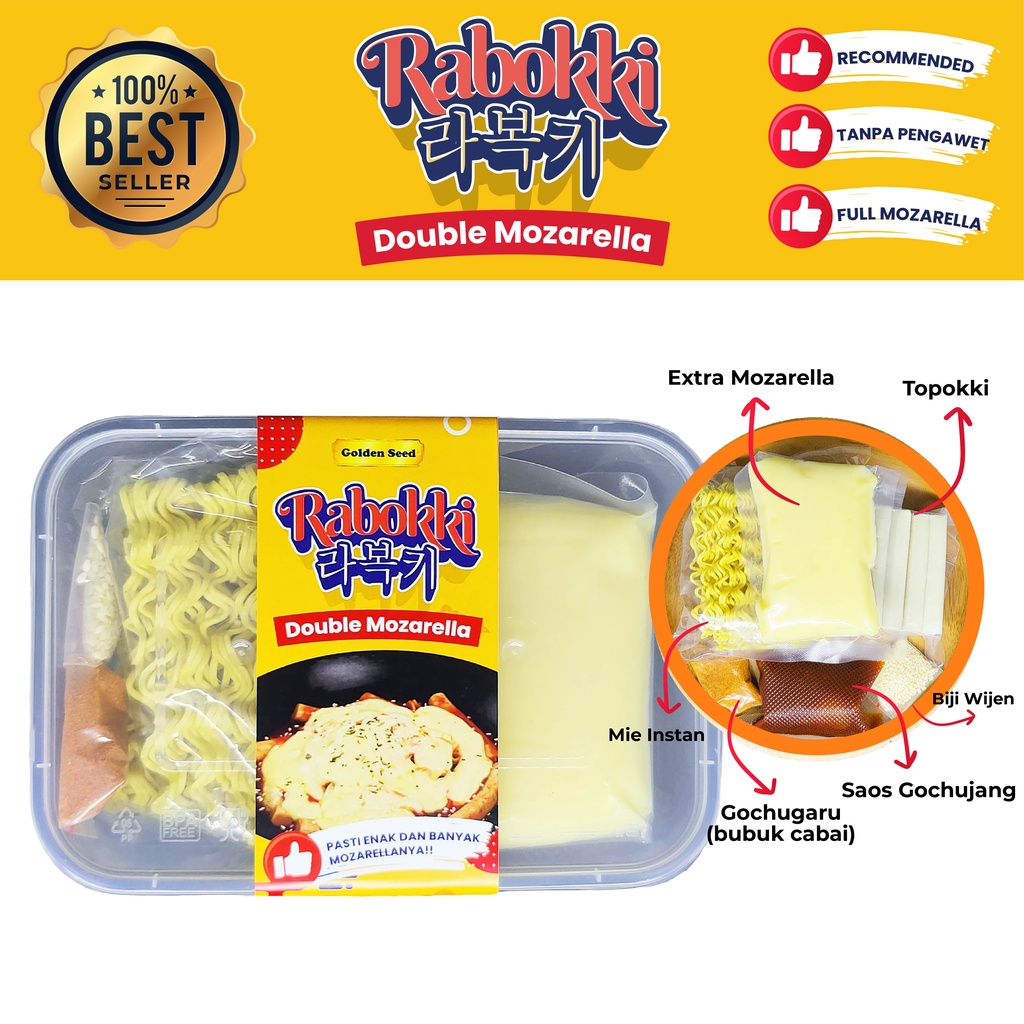 Jual RABOKKI BANJIR MOZARELLA PREMIUM HALAL - RAMEN TOPPOKI RABOKI ...