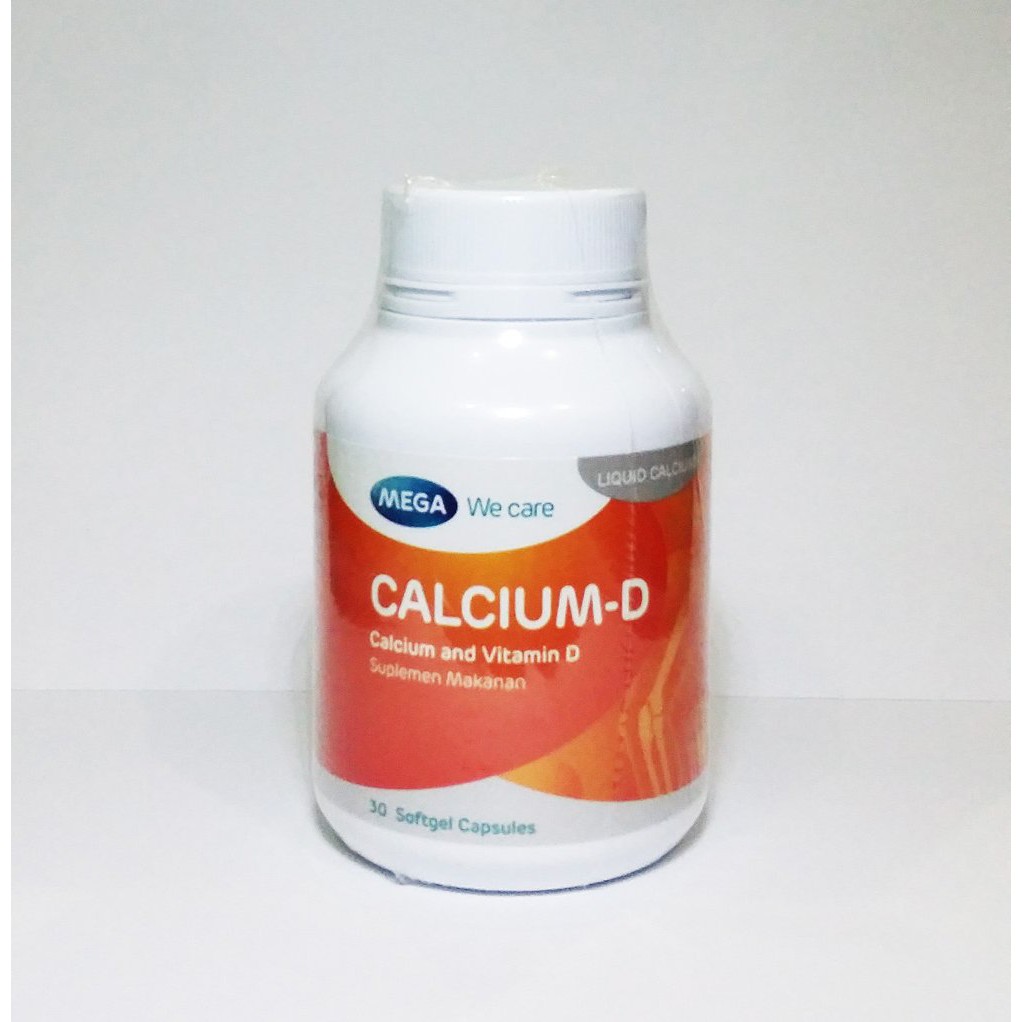 Jual MEGA WE CARE CALCIUM D SUPLEMEN MAKANAN ISI 30 SOFTGEL CAPSULES ...