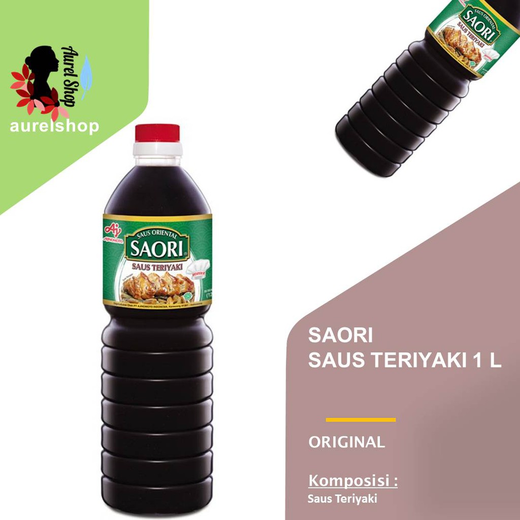 Jual SAORI Saos Teriyaki kemasan Botol 1 liter | Shopee Indonesia