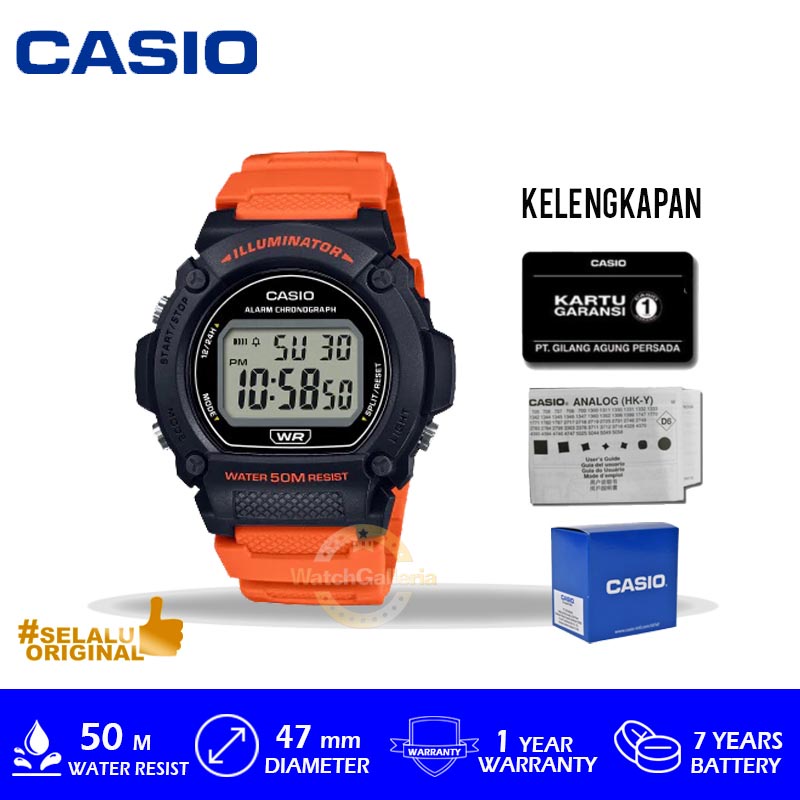 Jual Jam Tangan Casio General W-219H-4AVDF Original | Shopee Indonesia