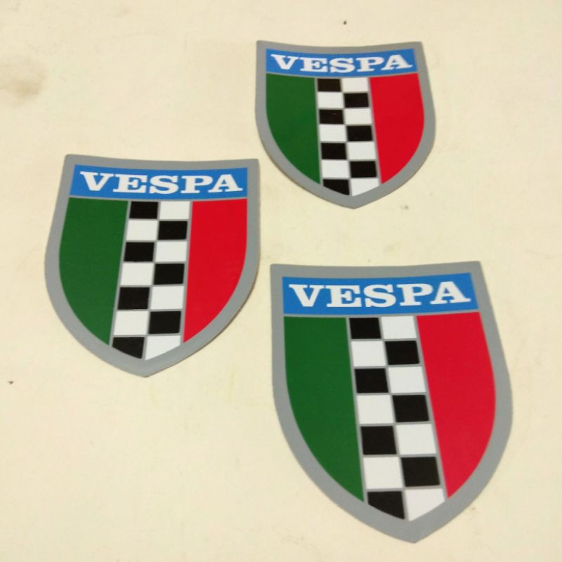 Jual Stiker Vespa checker italy | Shopee Indonesia