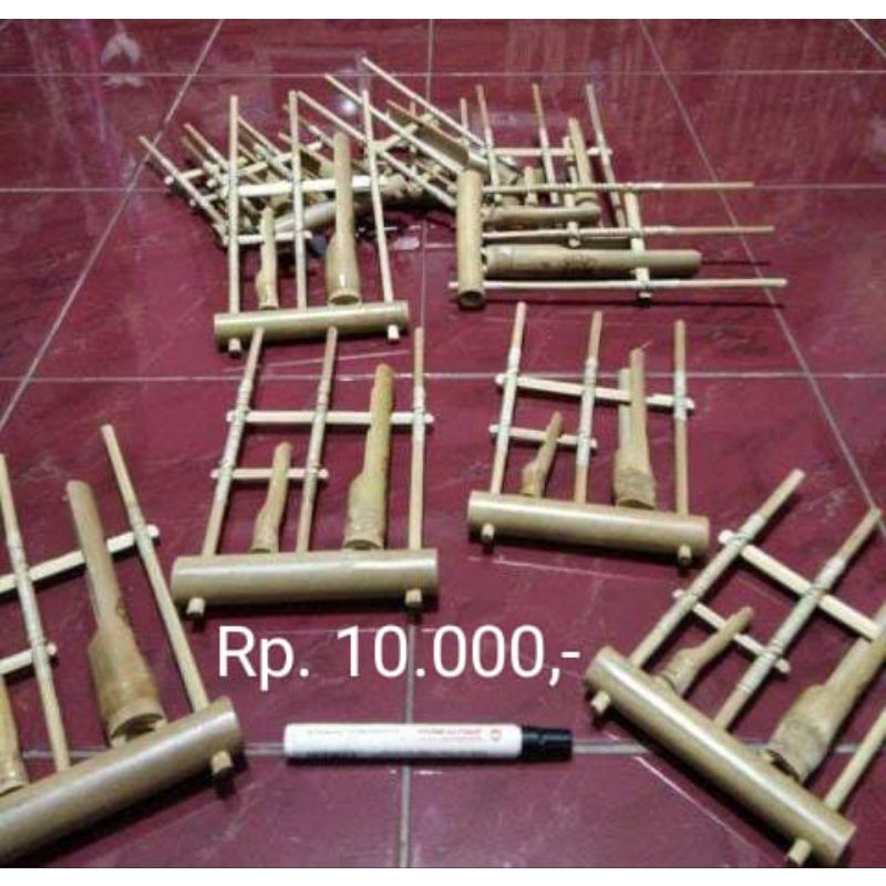 Jual Angklung Satuan Bisa COD Bahan Bambu Putih Best Seller NOTASI NADA ...