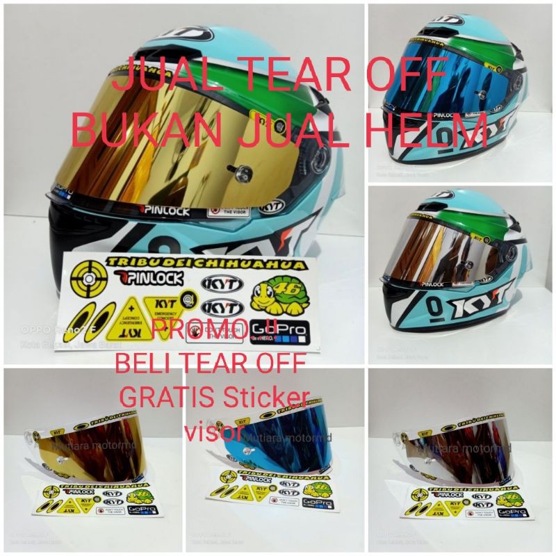 Jual Promo..|| Tear off KYT TTcourse / tear off TT course ( GRATIS ...