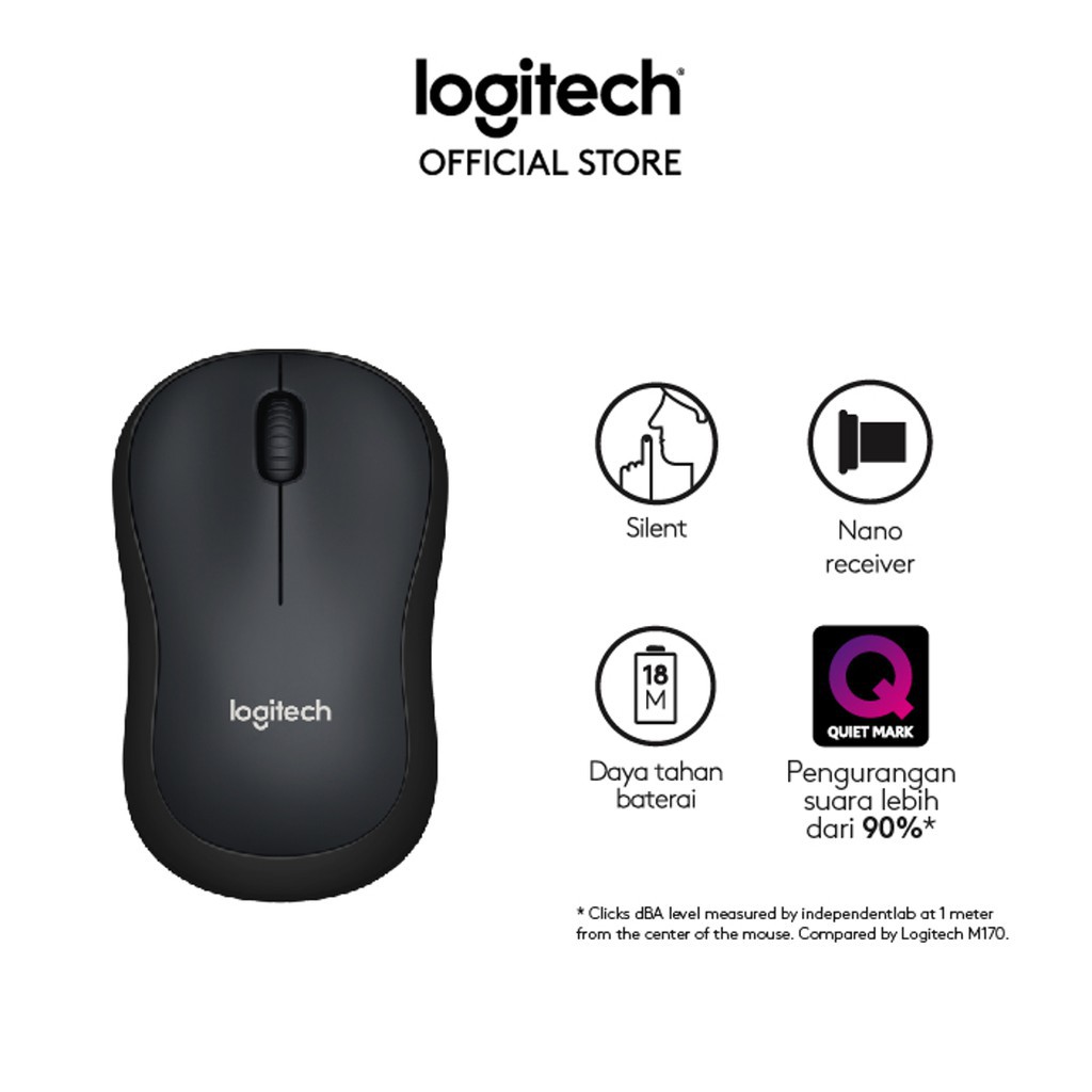 Jual Logitech M220 Silent Wireless Mouse | Shopee Indonesia