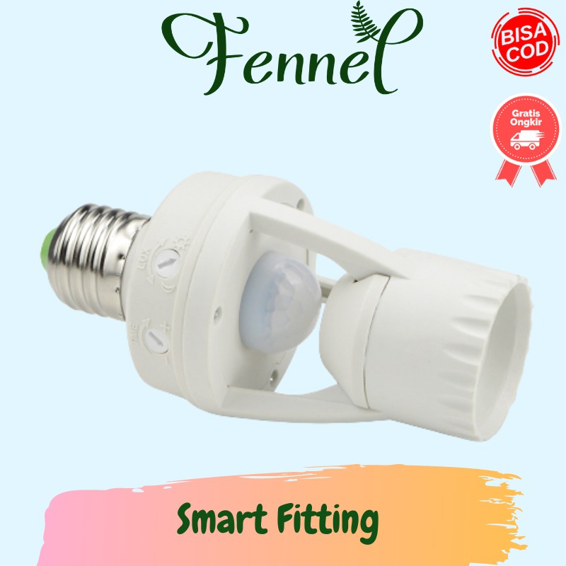 Jual Fitting Lampu Sensor Gerak E27 Infrared Sensor Lamp Holder ...