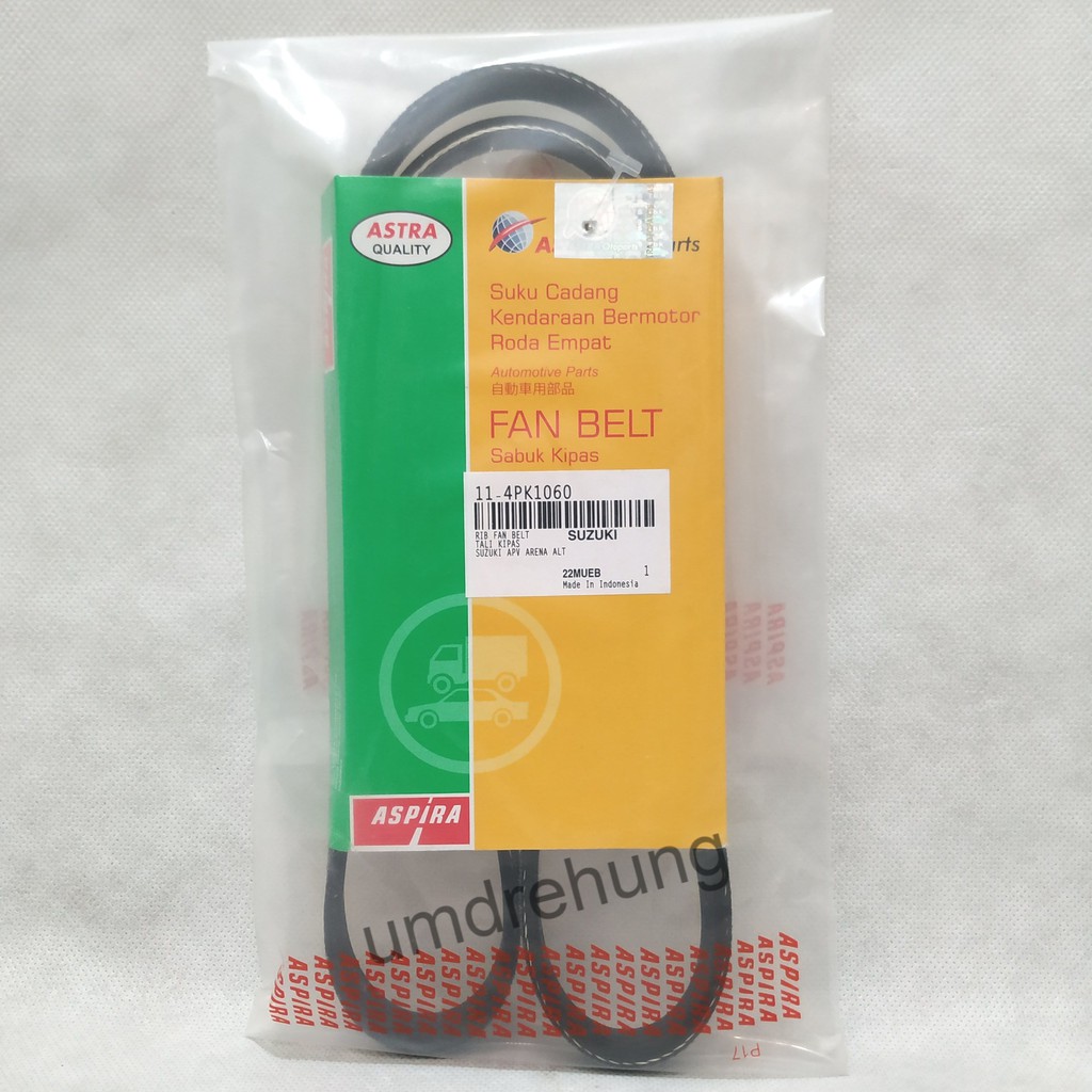 Jual Fan Belt Fanbelt Tali Kipas Alternator AC Suzuki APV Arena 4PK1060 | Shopee Indonesia