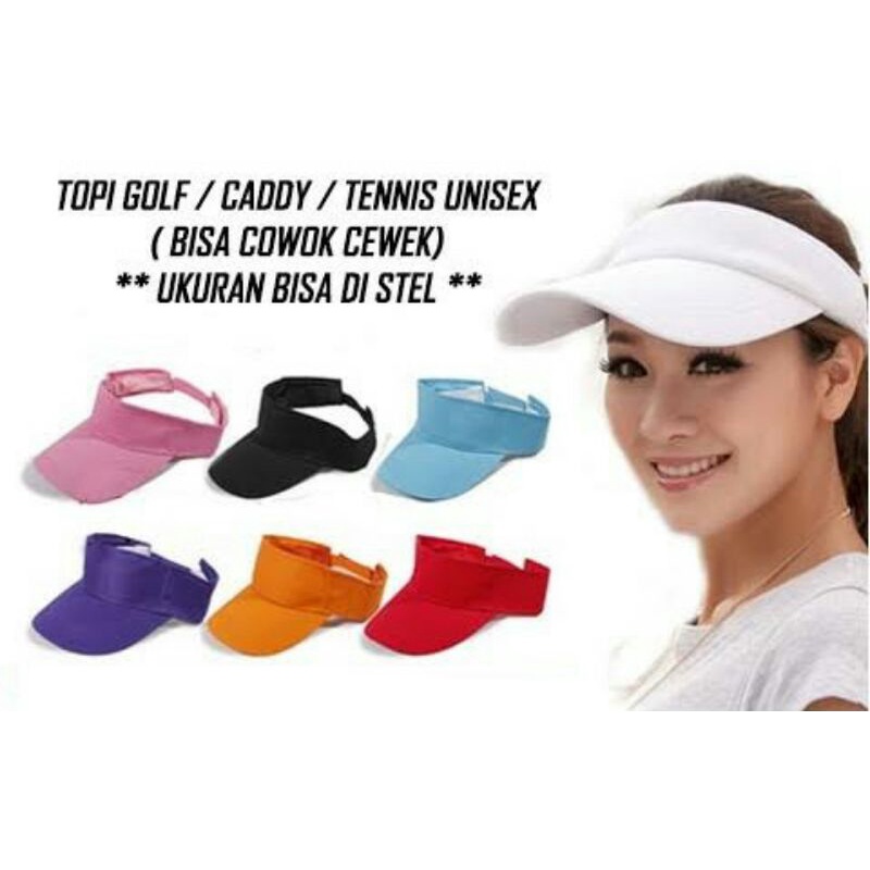 Jual Topi Caddy lidah kecil topi golf topi senam topi olahraga topi ...