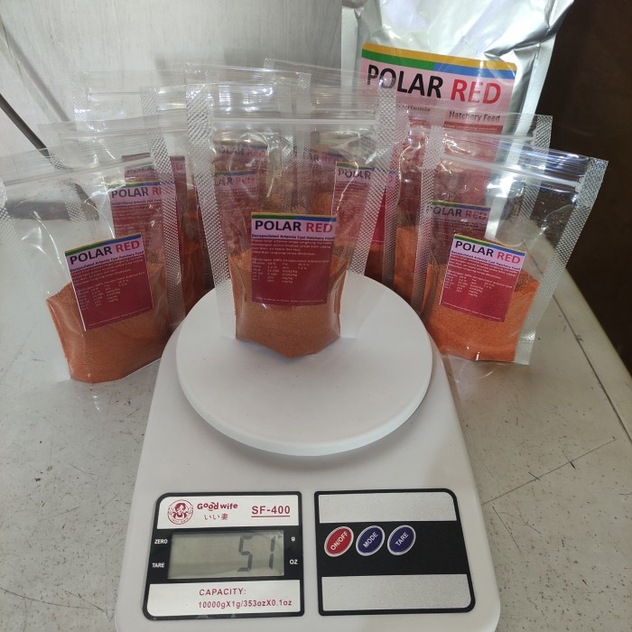 Jual Polar red 50gr gram pakan burayak guppy cupang artemia murah no ...