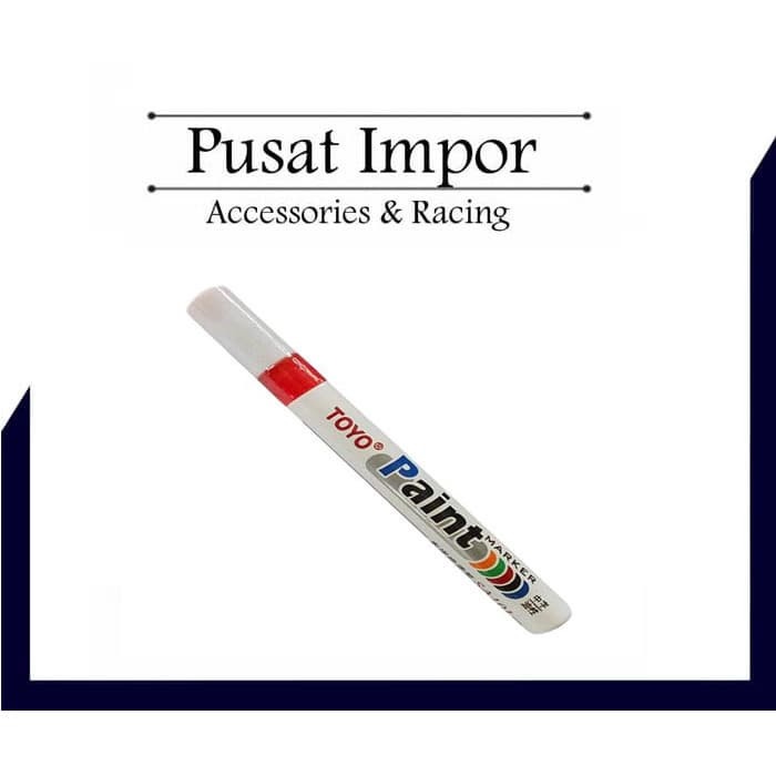 Jual 4020404 Spidol Ban Toyo Merah - Paint Marker Toyo Kualitas Terbaik ...
