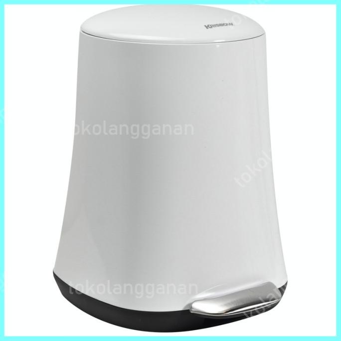 Jual KRISBOW 5 LTR STYLIST TEMPAT SAMPAH PLASTIK PEDAL - PUTIH HG415BGV5 | Shopee Indonesia