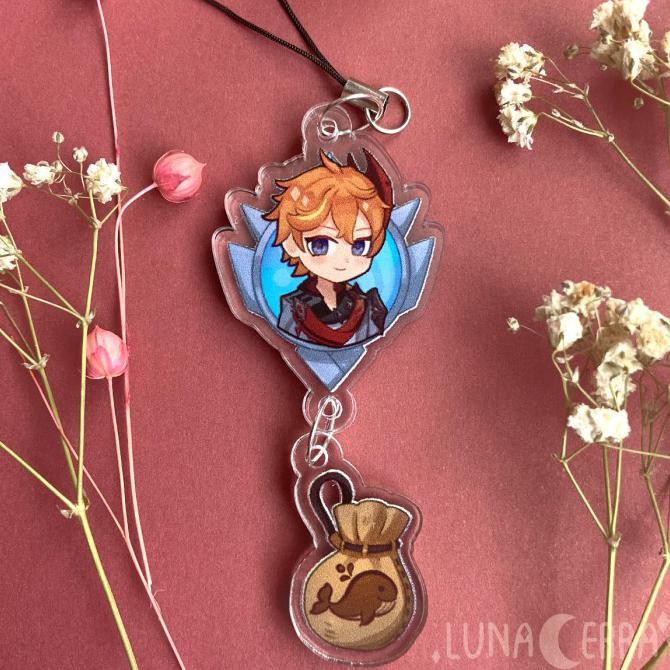 Jual FALSH SALE Keychain/gantungan kunci Childe Tartaglia Genshin ...