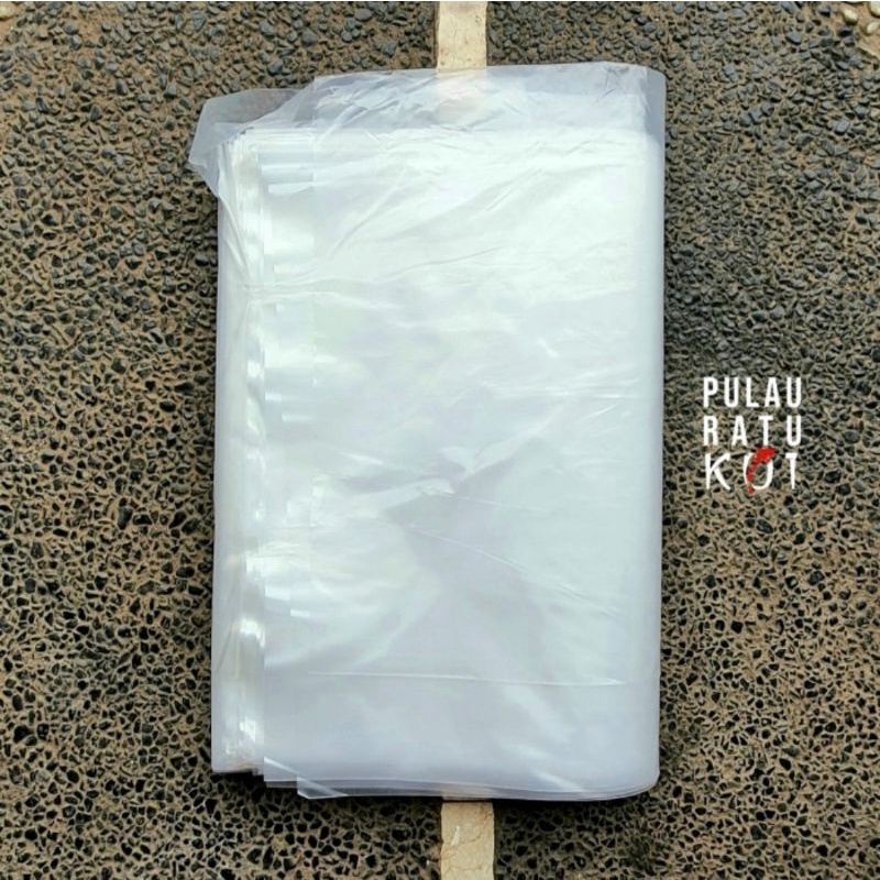 Jual plastik tebal 1 Kg packing ikan koi 50 x 120 cm 80 micron Pulau ...