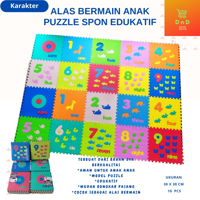 Jual Karpet Puzzle Anak / Matras Puzzle / Alas Bermain Anak Edukasi ...