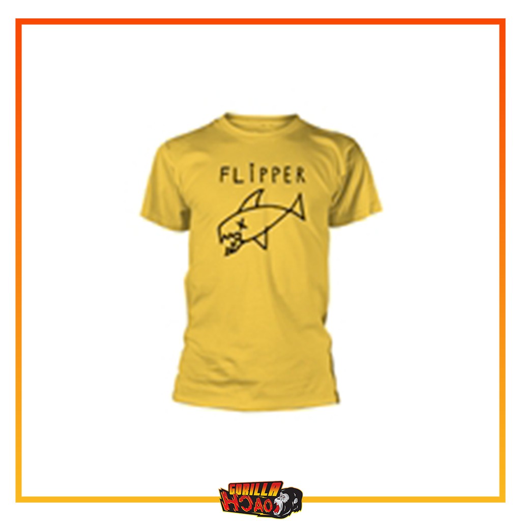 Jual FLIPPER Logo Yellow Kaos Band Musik PHD Hardcore Punk Rock ...