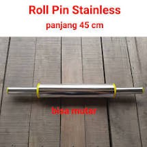 Jual ROLLING PIN BESAR STAINLESS / ROLL PERATA ADONAN KUE | Shopee ...