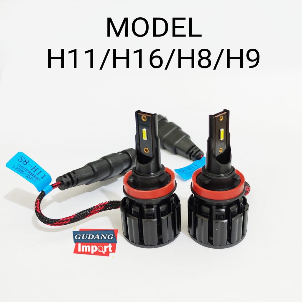Jual LAMPU LED S8 55 WATT H4 H11 H7 H1 H27 HB3 HB4 H8 H9 880 9005 9006 | Shopee Indonesia