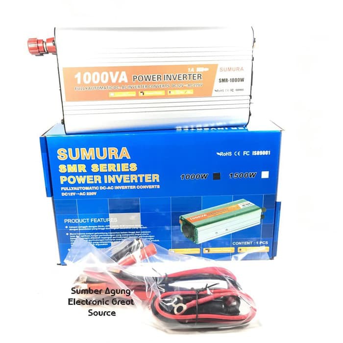 Jual Inverter 1000W Sumura SMR Series DC 12V ke AC 220V Berkualitas | Shopee Indonesia