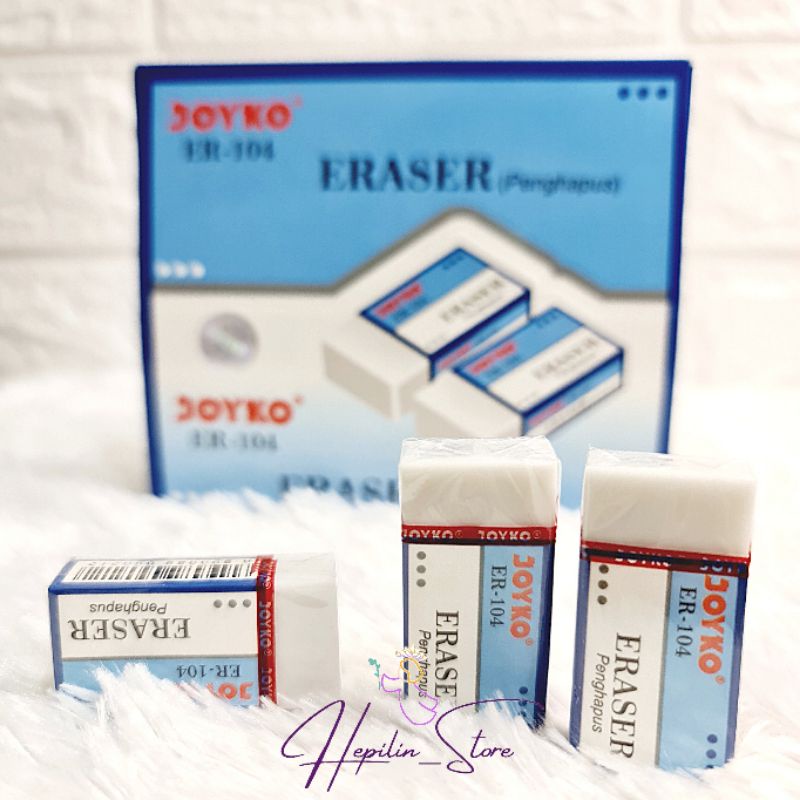 Jual Penghapus Putih Joyko / Joyko Eraser ER-104 / Penghapus Ujian Bersih | Shopee Indonesia