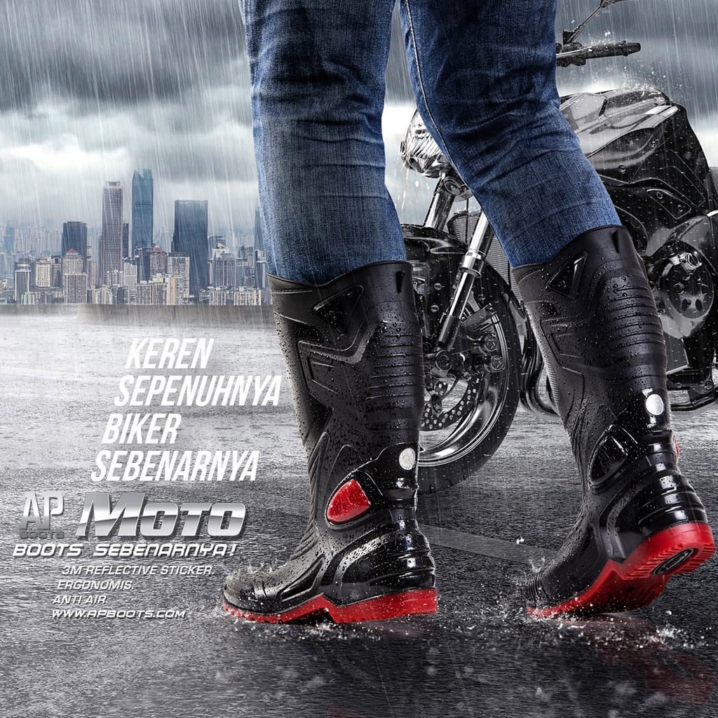 Jual AP BOOTS MOTO 3 Ap boot Moto3 safety untuk biker / touring no 38 ...