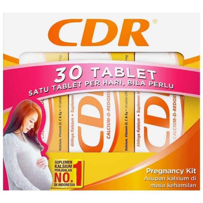 Jual CDR Pregnancy 30 Tablet Untuk Ibu Hamil CDR Multivitamin | Shopee ...
